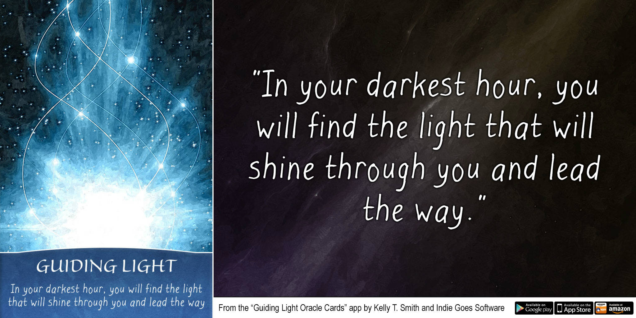 Free Reading Guiding Light Oracle Cards - Indie Goes Software